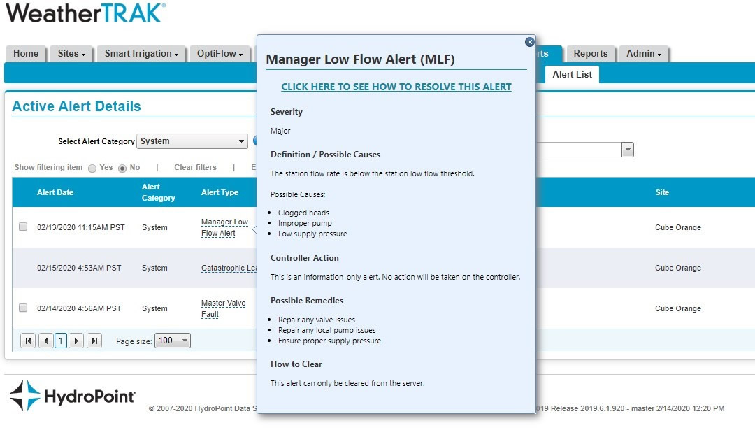 WeatherTRAK Enables New Alerts for OptiFlow - WeatherTRAK